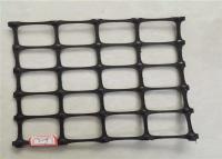 China Ground Stabilization Biaxial 50m Black Plastic Geogrid for sale
