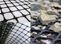 China High Tension Resistance Black 25KN Biaxial Plastic Geogrid for sale