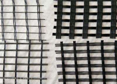 China High Tensile Elastic 30KN Glass Fiber Geogrid for sale