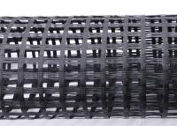 China 25.4x25.4mm Hole Plastic Biaxial Geogrid For Asphalt Reinforecement Pavement Driveway for sale