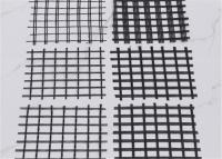 China Repair Damaged alkali resistance 80KN Fiberglass Geogrid for sale