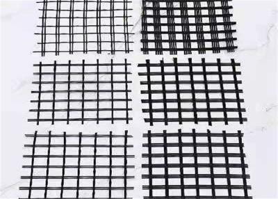 China anti aging 3% Low Elongation Glass Fiber Geogrid for Road for sale