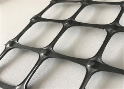 China black Anti Erosion 50KN Geogrid For Road Construction for sale