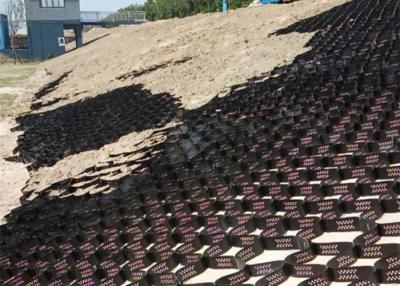 China Height 200mm 1100N Geocell Confinement System For River Regulation for sale