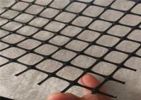 China Coated Bitumen Two Way Biaxial Plastic Geogrid For Retaining Road for sale