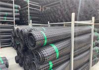 China 25kn Highway Railway Soil Stabilization Biaxial Plastic Geogrid for sale