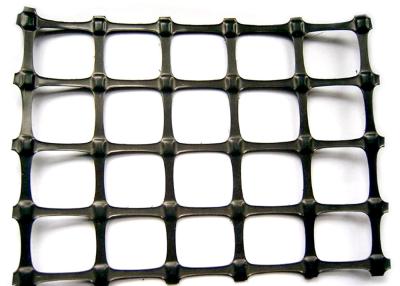 China 40kn Biaxial Plastic Geogrid Road Reinforcement With Two Way Stretch for sale