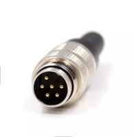 China DIN M16 6 Pin Waterproof AISG Connector Aviation Male Plug Female Socket Metal for sale