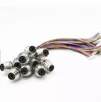 China DIN AISG 12 Pin IP67 M16 Waterproof Connector Male And Female Socket for sale