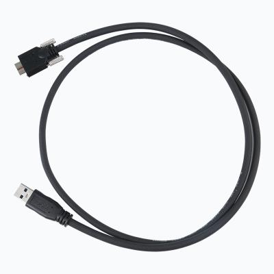 China USB 3.0 Industrial Vision High-Flex Drag Chain Cable – Type-A to Micro-B with Screw Lock for sale