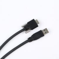 China USB 3.0 Industrial Vision High-Flex Drag Chain Cable – Type-A to Micro-B with Screw Lock for sale