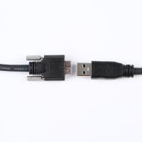 China USB 3.0 Industrial Vision High-Flex Drag Chain Cable – Type-A to Micro-B with Screw Lock for sale