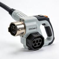 China CCS2 European EV Plug Combo 2 DC Connector with 500 A / 350 KW Charging &10,000+ Mating Cycles for sale