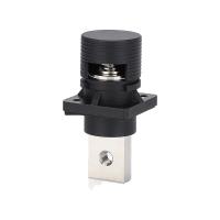 China 300A-400A Through-Wall Battery Terminal Connector with Snap-On Round Protective Cover (Red/Black) for sale