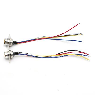 China AISG Series Circular Copper Alloy Flange Mount Cable Assemblies and Industrial Camera Sensor Connectors for sale