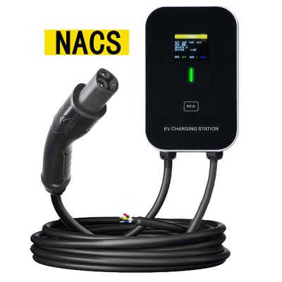 China NACS Telsa 7kW / 11kW / 22kW AC EV Charging Connector Station For New Energy Electric Vehicles for sale