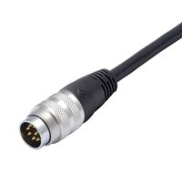 China Automation Solder Crimp Type AISG Connector Circular 8 Pin M12 Male Female M5 for sale