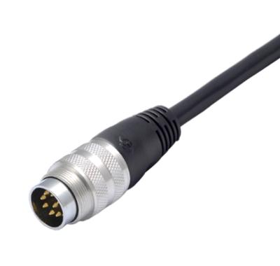 China Automation Solder Crimp Type AISG Connector Circular 8 Pin M12 Male Female M5 for sale