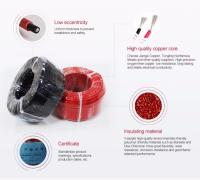 China Durable Pv Solar Cable Connector PVC Insulated Copper Wire Electric Wire 6mm 4mm for sale