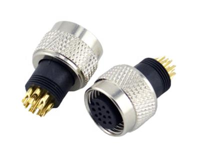 China WA Series IP67 Waterproof M12 4 Pin Connector 7 Pin Circular Screw Termination for sale