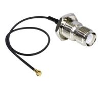 China N Female Bulkhead With O-ring Connector to UFL 20cm Length 1.13mm Coaxial Cable Assembly for sale