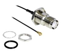 China N Female Bulkhead With O-ring Connector to UFL 20cm Length 1.13mm Coaxial Cable Assembly for sale