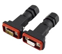 China Assembly Waterproof With Screw Locking DB9 Male D Sub Amp Ip67 Connector for sale