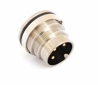 China Receptacble Type With Rugged Metal Shells Rear Mount Female Male AISG Connector for sale