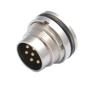 China Electric Cable 8 pin straight angle threaded coupling infrastructure Waterproof Cable Connector for sale