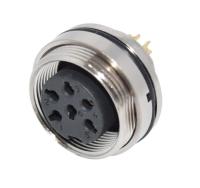 China M12 M16 solder type 5 pin 8 pin waterproof Antenna Male Female PCB panel mount AISG connector for sale