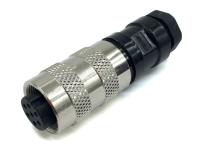 China 5Pin 8pin waterproof  AISG IP67 soldering crimp press type connector for sale
