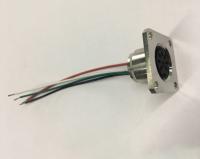 China PBT Wiring AISG Connector 8 Pin Aviation Connector Flange Panel Mounting for sale