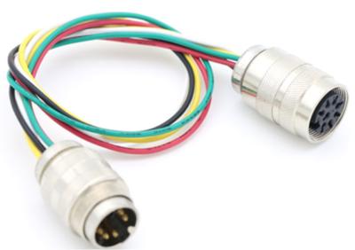 China AISG MF waterproof IP67 M12 5pin 5pin crimp press Flange mount PCB connector for sale
