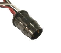 China Automative waterproof wire M12 Male 5 PIN 8 PIN screw thread AISG panel amount PCB connector for sale