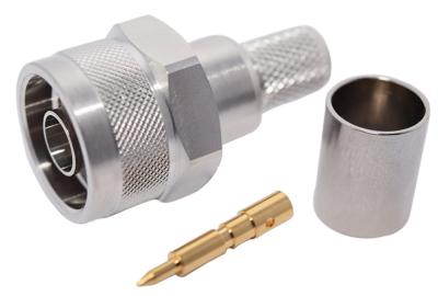 China RF Connector, N-Type Straight Crimp Male for LMR-400, 50 Ohm for sale