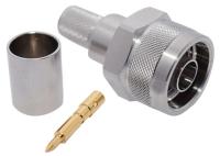 China N Type Straight Crimp Male 50 Ohm LMR-400 RF Connector for sale
