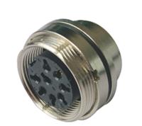 China Female and male Nickel Plated waterproof M16 Multi Pin AISG Connector for sale