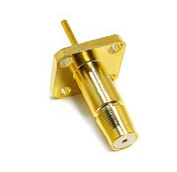 China QMA  N type Flange Sma Female 4 Holes Flange mount Female Coaxial adapter Antenna Rf Connector for sale