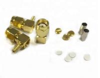 China SMA Male Plug Rf Antenna Connector , RF Coaxial Adapter For RG174 Lmr100 Cable for sale