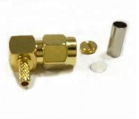 China SMA Male Plug Rf Antenna Connector , RF Coaxial Adapter For RG174 Lmr100 Cable for sale