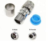 China LMR600 Male Flug crimping N Type Solderless Right Angle crimp Radio Antenna Rf Connector for sale