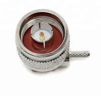 China LMR600 Male Flug crimping N Type Solderless Right Angle crimp Radio Antenna Rf Connector for sale