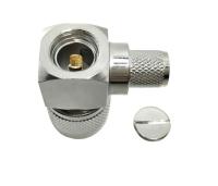 China N Male Plug Radio Frequency Connector Right Angle 90 Degree For 8d-Fb Lmr-400 Cable for sale
