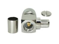 China Angle Nickel Plated  N Type Male Right  Lmr400 Cable RF Connector for sale