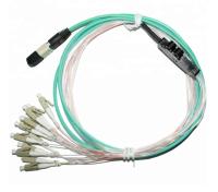 China 3m/5m/10m Core Fiber Optical Jump Cord ST LC SC FC OM3 MPO 24/12 for sale
