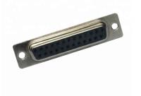 China Female25 D Sub Solder Connector Black 26 Pin Waterproof Electric Connector for sale