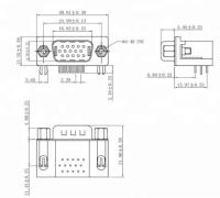China 15 Pin D Sub Connector for sale
