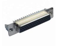 China HDP 44P D SUB Connector FEMALE ST DIP AC 500 Volts With Screw Straight connector for sale