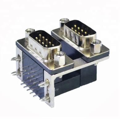 China AC 500 Volts 44 Pin D Sub Connector , 3A Panel Mount Power Connector for sale