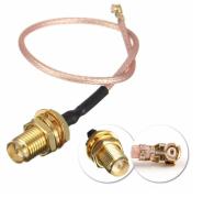 China RG400 Pigtail Adapter BNC RF Coaxial Connector Male To Male 10cm Cable for sale